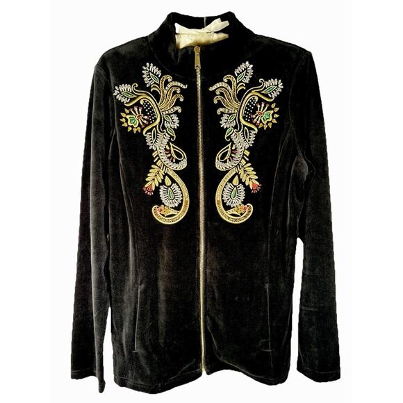 Boston Proper | Jackets & Coats | Boston Proper Womens Black Velvet ...